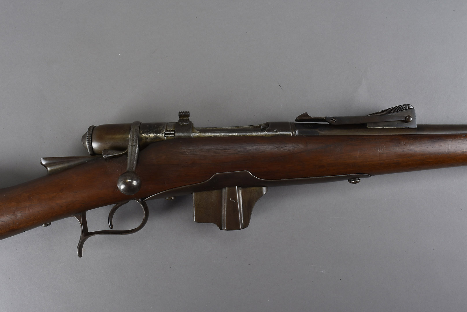 A 19th Century Italian bolt action rifle, marked Torino, possibly ...
