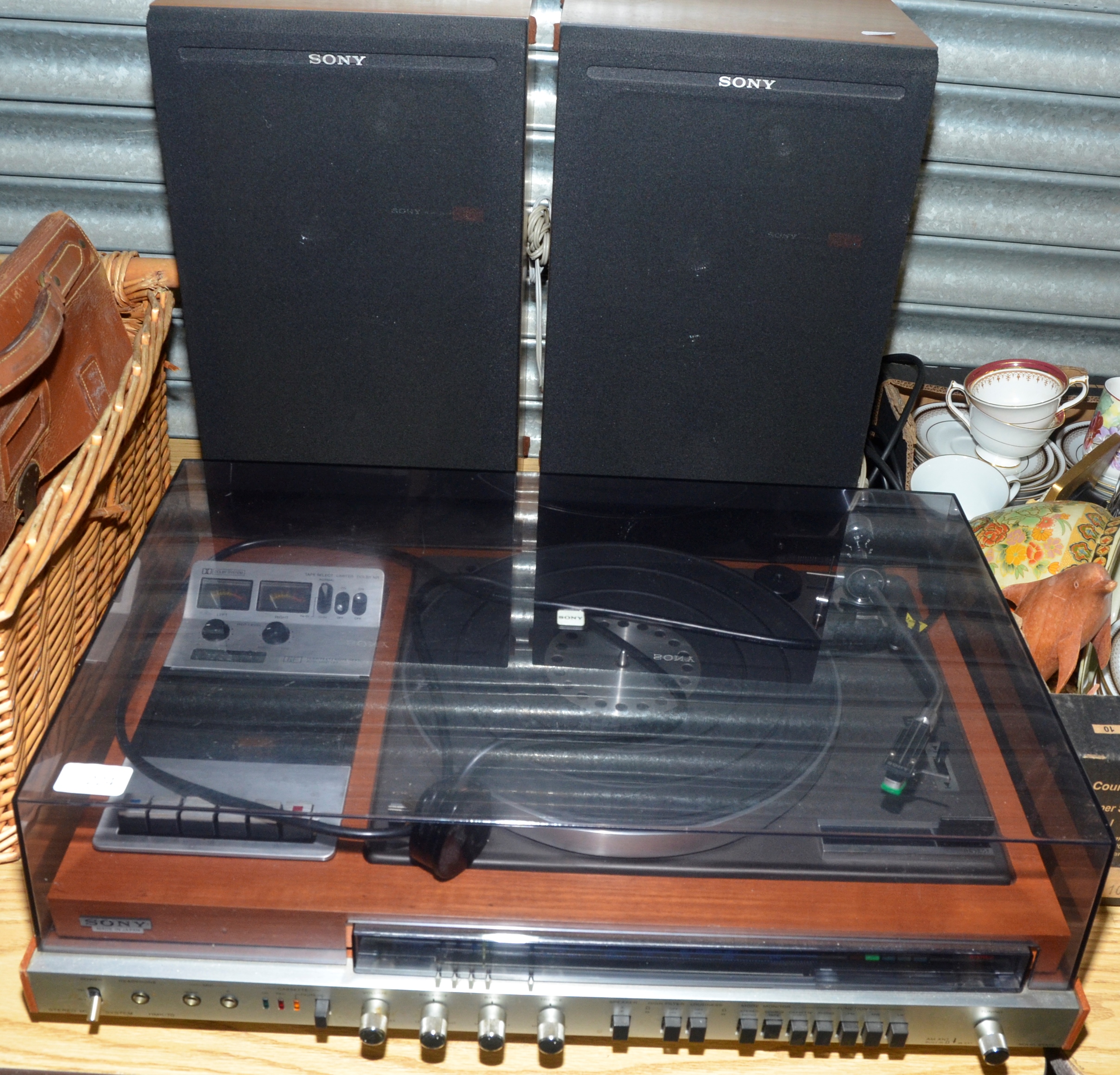 Sony HMK/70 Music System and pair of large speakers