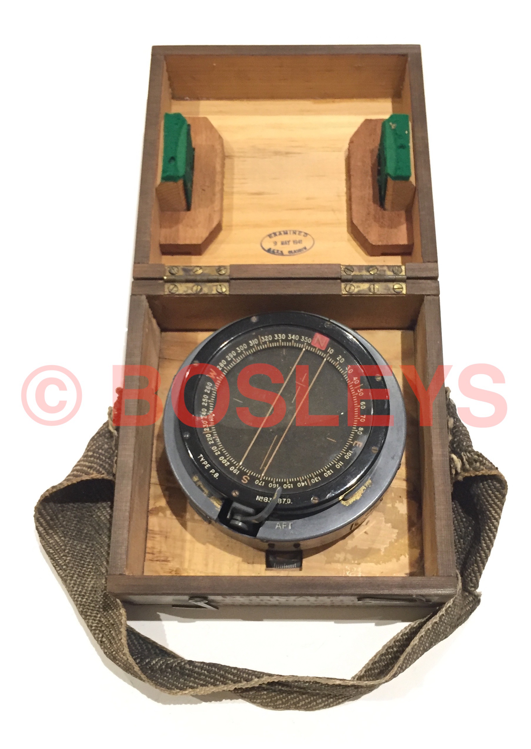 WW2 Period RAF P8 Fighter Aircraft Compass. A good clean example ...