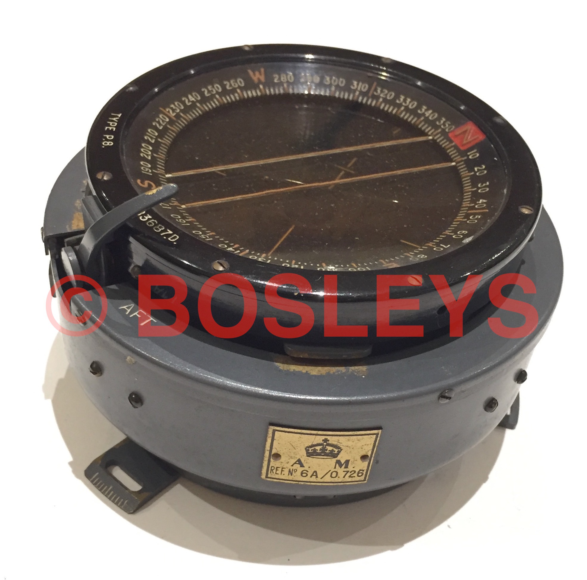 WW2 Period RAF P8 Fighter Aircraft Compass. A good clean example ...