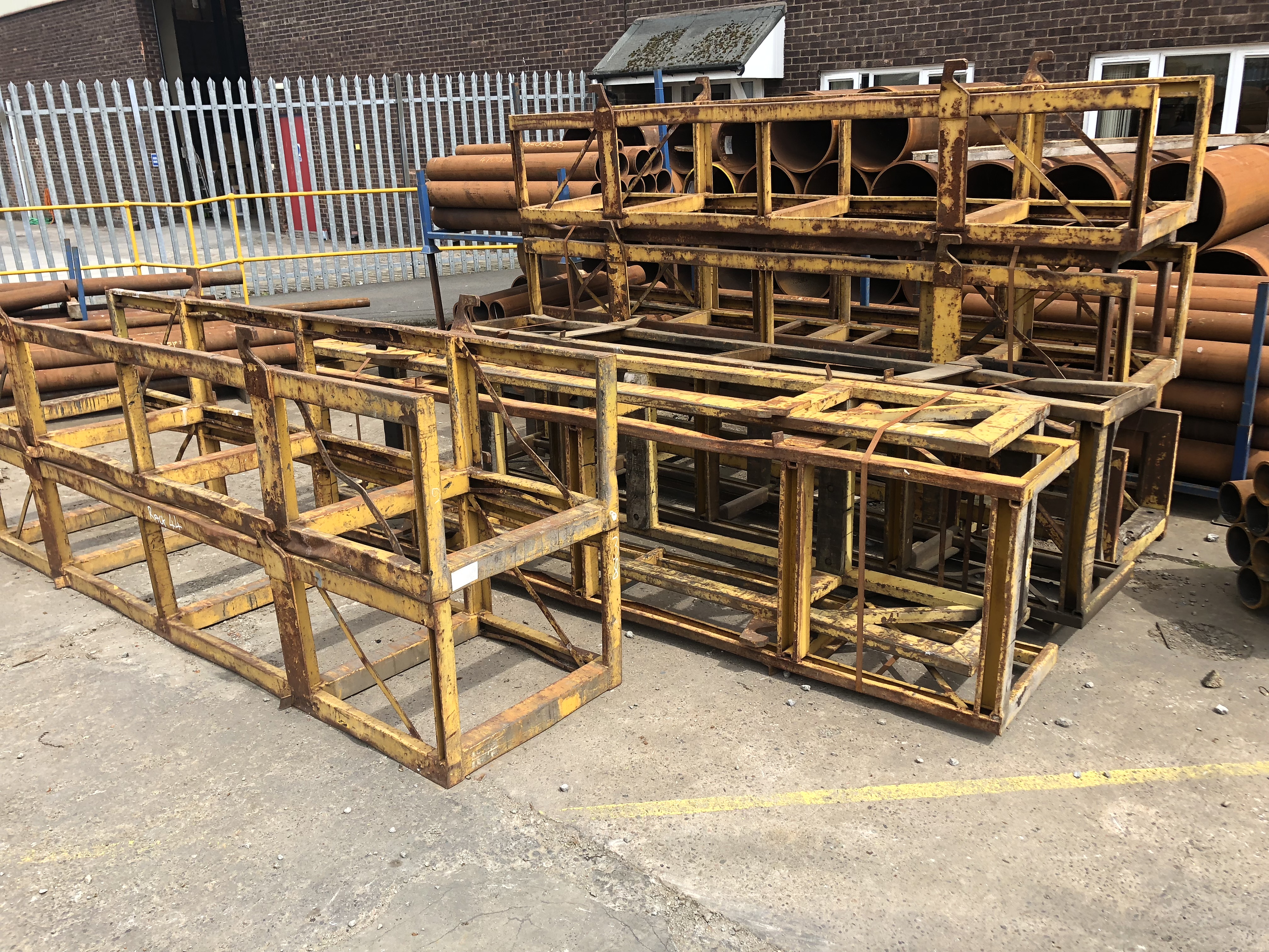 Approximately 40 Metal Pipe Stillages (varying condition)