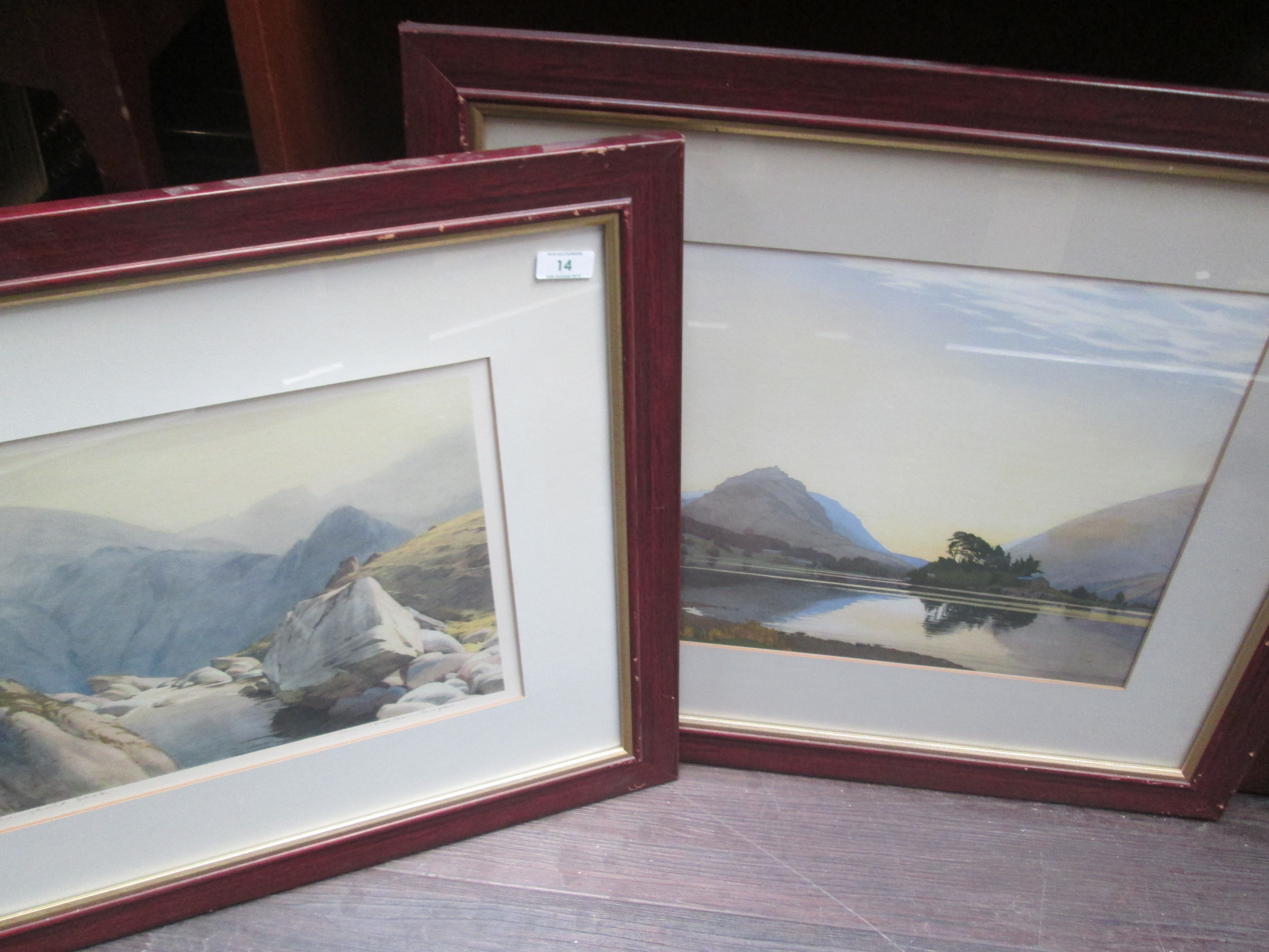Two framed Heaton Cooper prints, signed