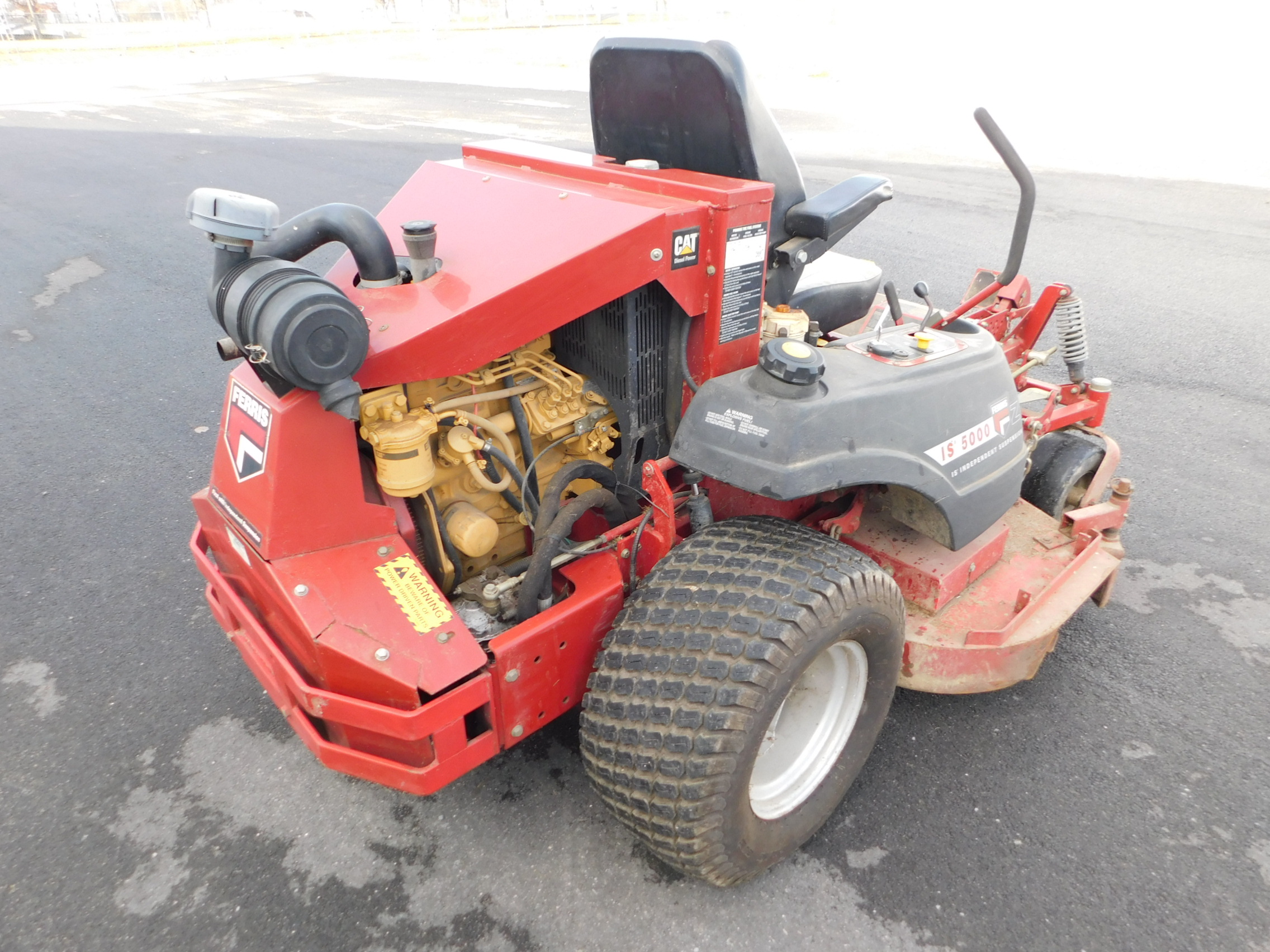 Ferris Model IS-5000 Zero Turn Mower, SN , Caterpillar Diesel Engine, 6 ...