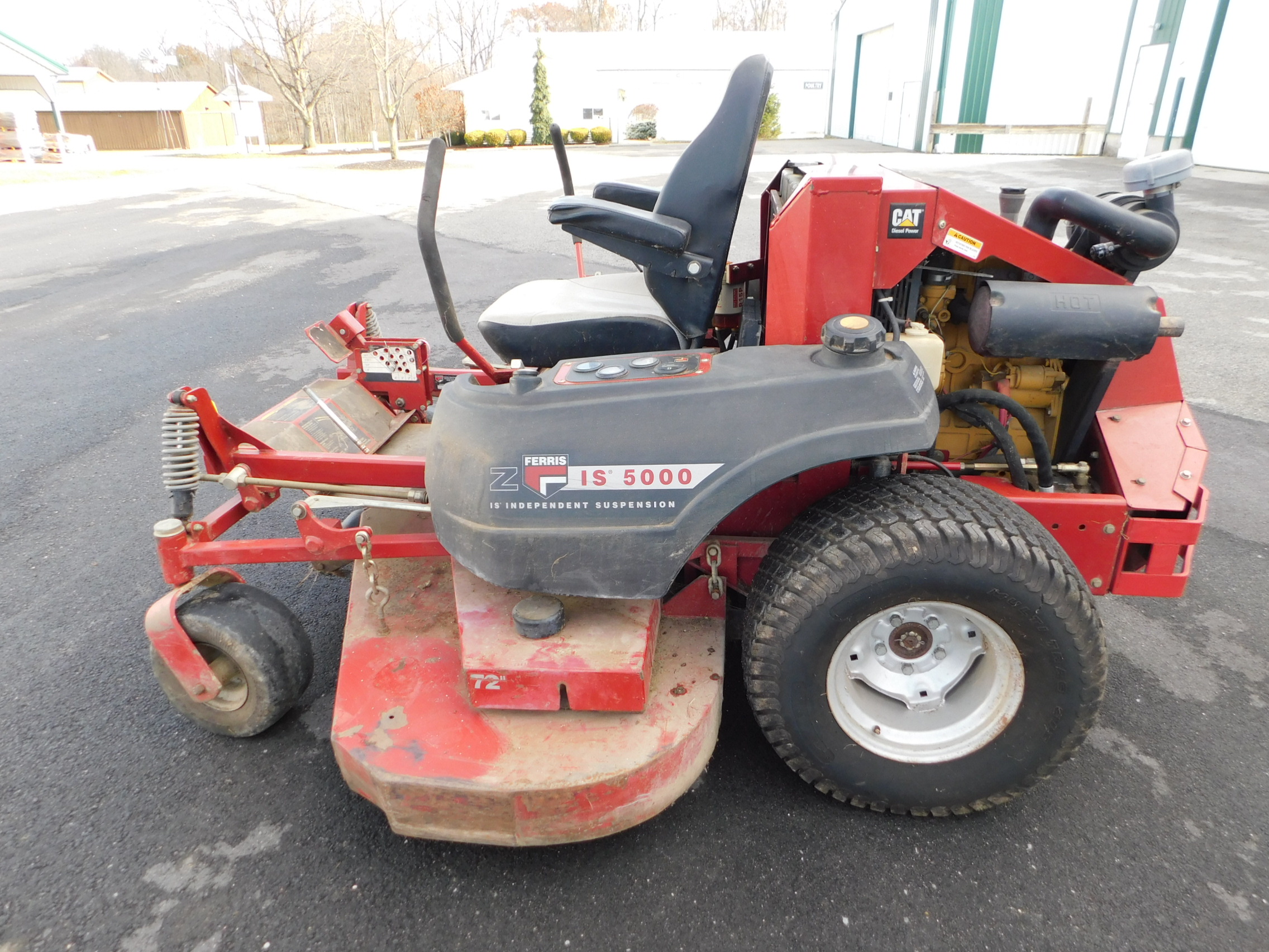 Ferris Model IS-5000 Zero Turn Mower, SN , Caterpillar Diesel Engine, 6 ...