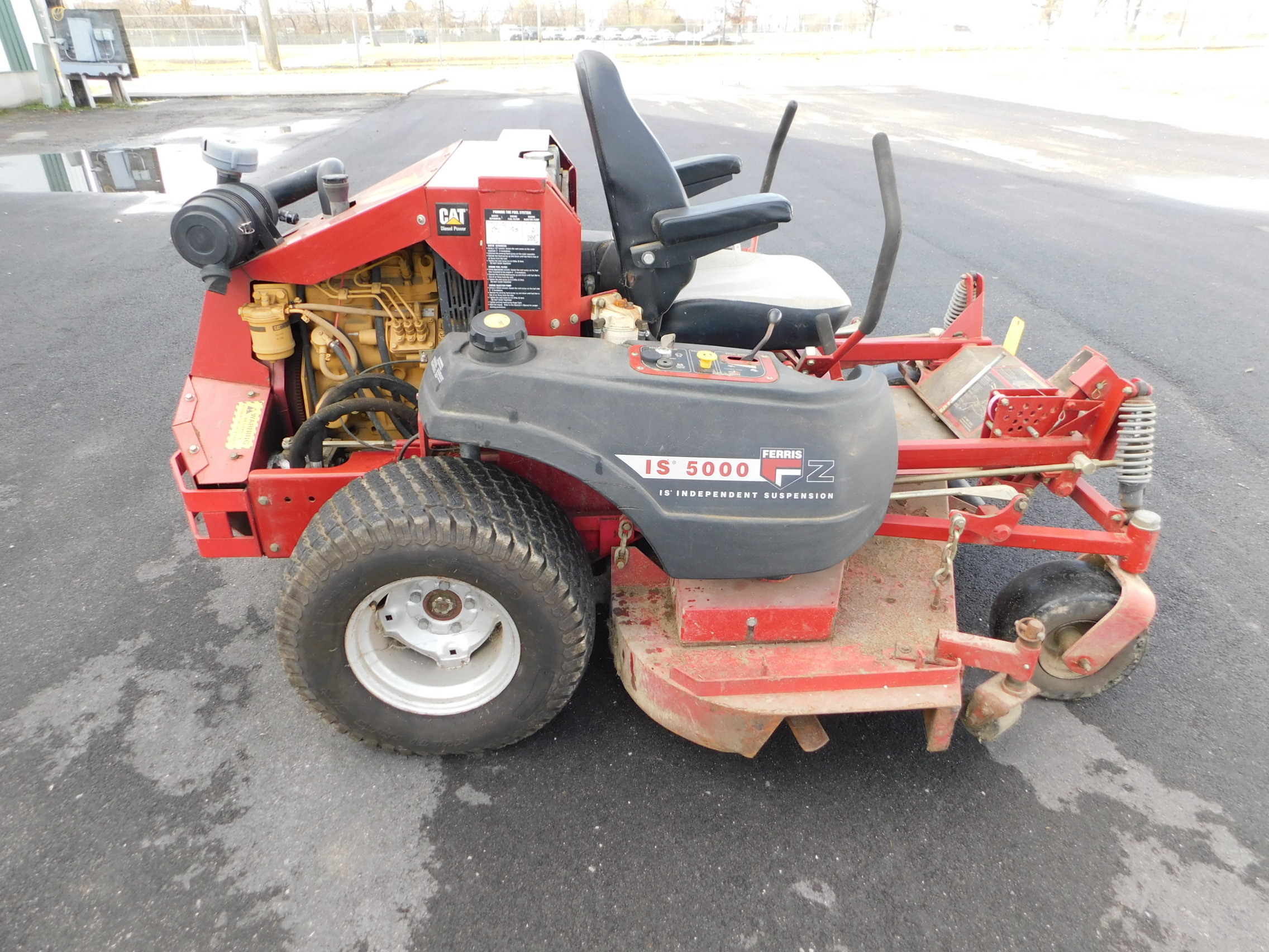 Ferris Model IS-5000 Zero Turn Mower, SN , Caterpillar Diesel Engine, 6 ...