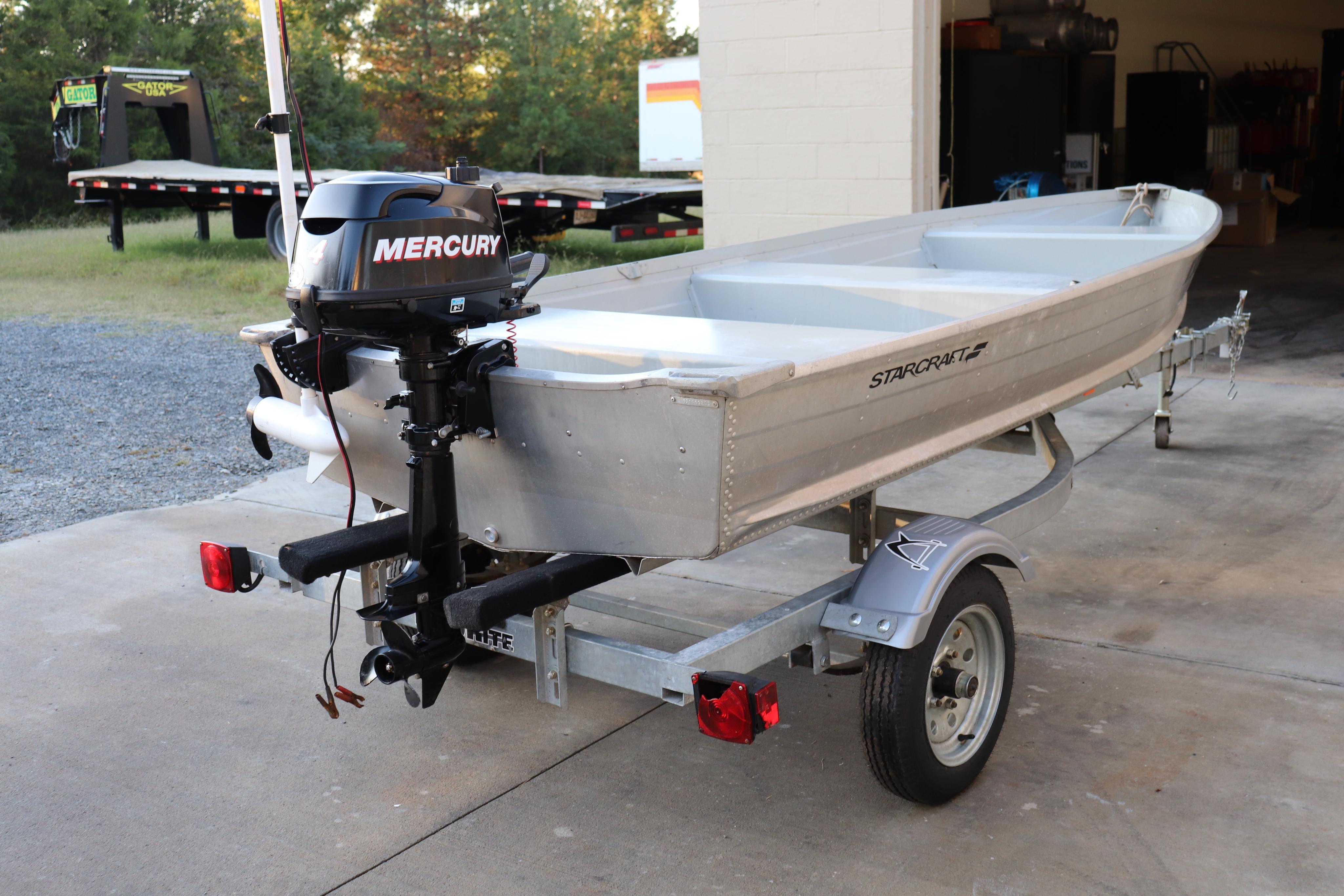 StarCraft Aluminum boat w/ trailer & Mercury motor StarCraft SL12, 11'9 ...