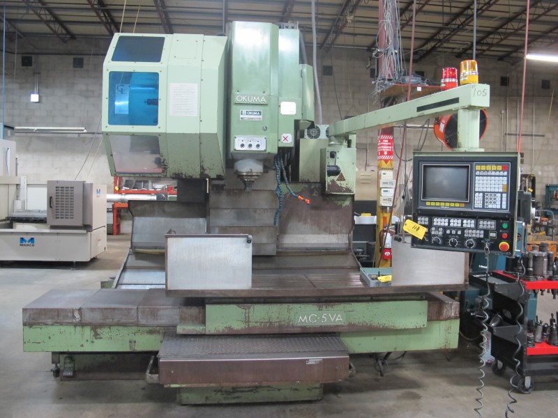 Okuma MC-5VA CNC Vertical Machining Center S/N 6210-0553 (1986), w/ (32 ...