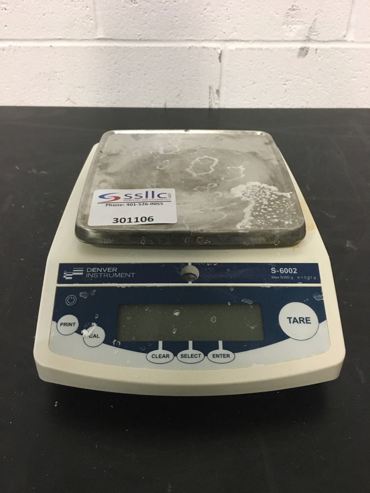 Denver Instrument S-6002 Analytical Balance, SN: 25950538, Electrical ...