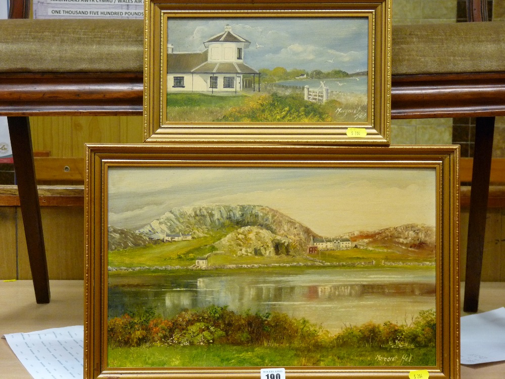MARGARET HALL two local scene paintings