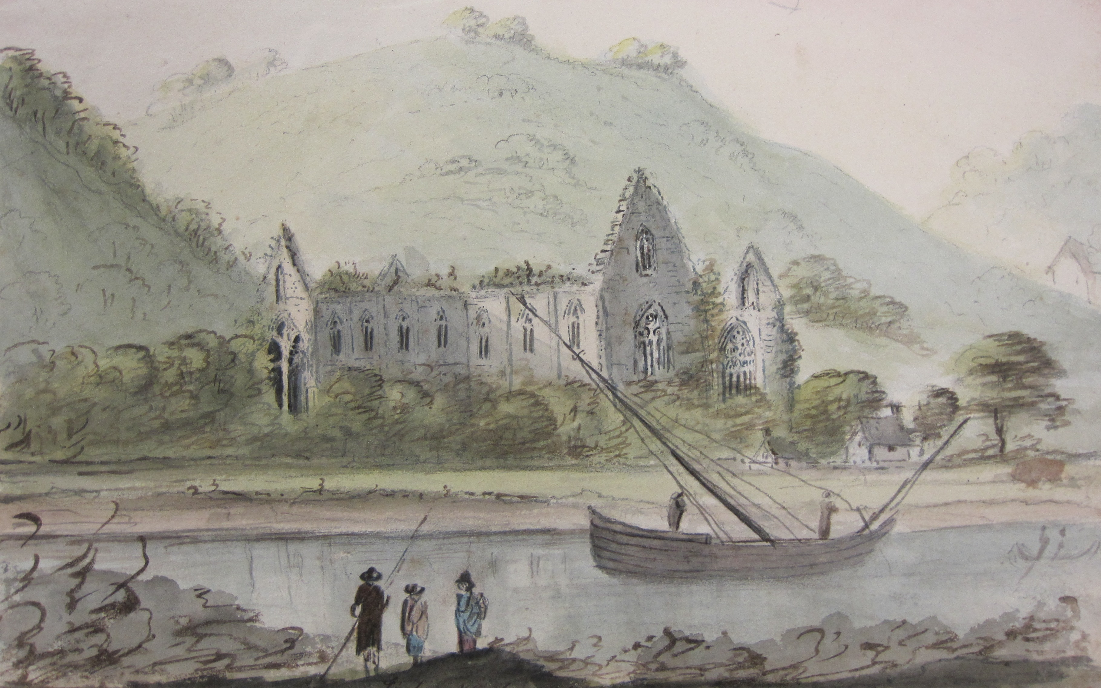 JAMES WATHEN (1751-1828)'Original Drawings on the River Wye' - a ...