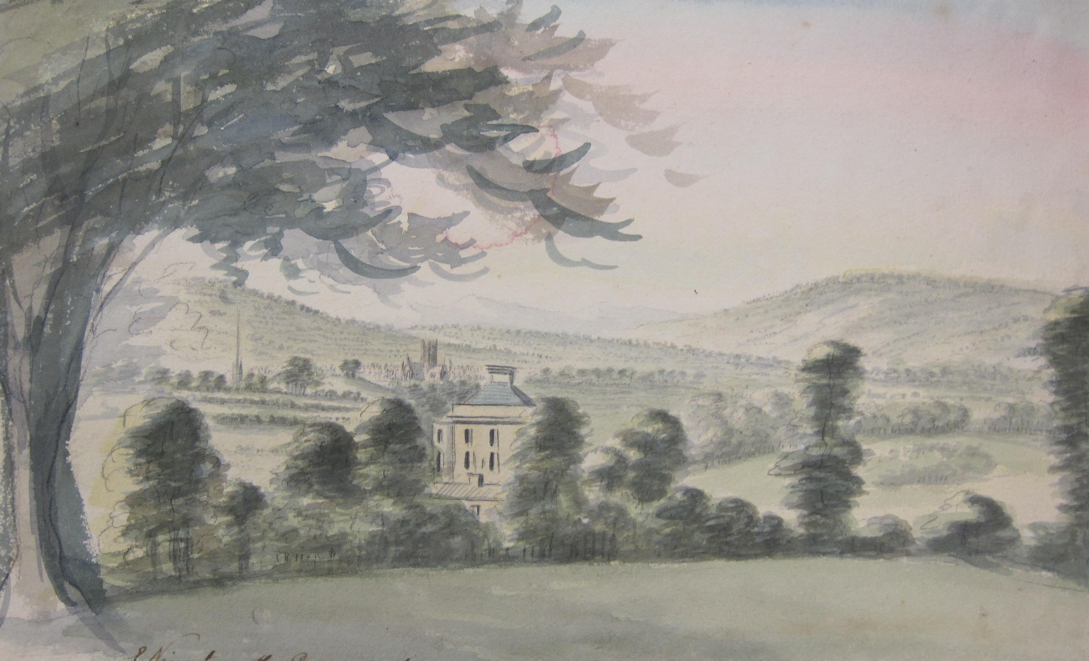 JAMES WATHEN (1751-1828)'Original Drawings on the River Wye' - a ...