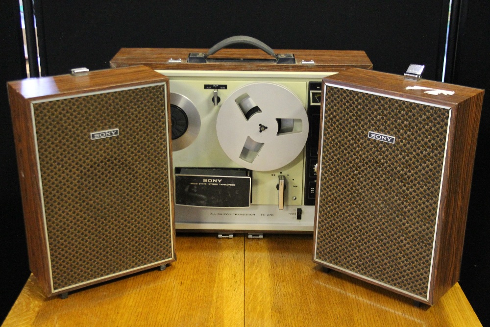 SONY TAPECORDER - a dual voltage Sony Solid State Stereo Tapecorder TC ...