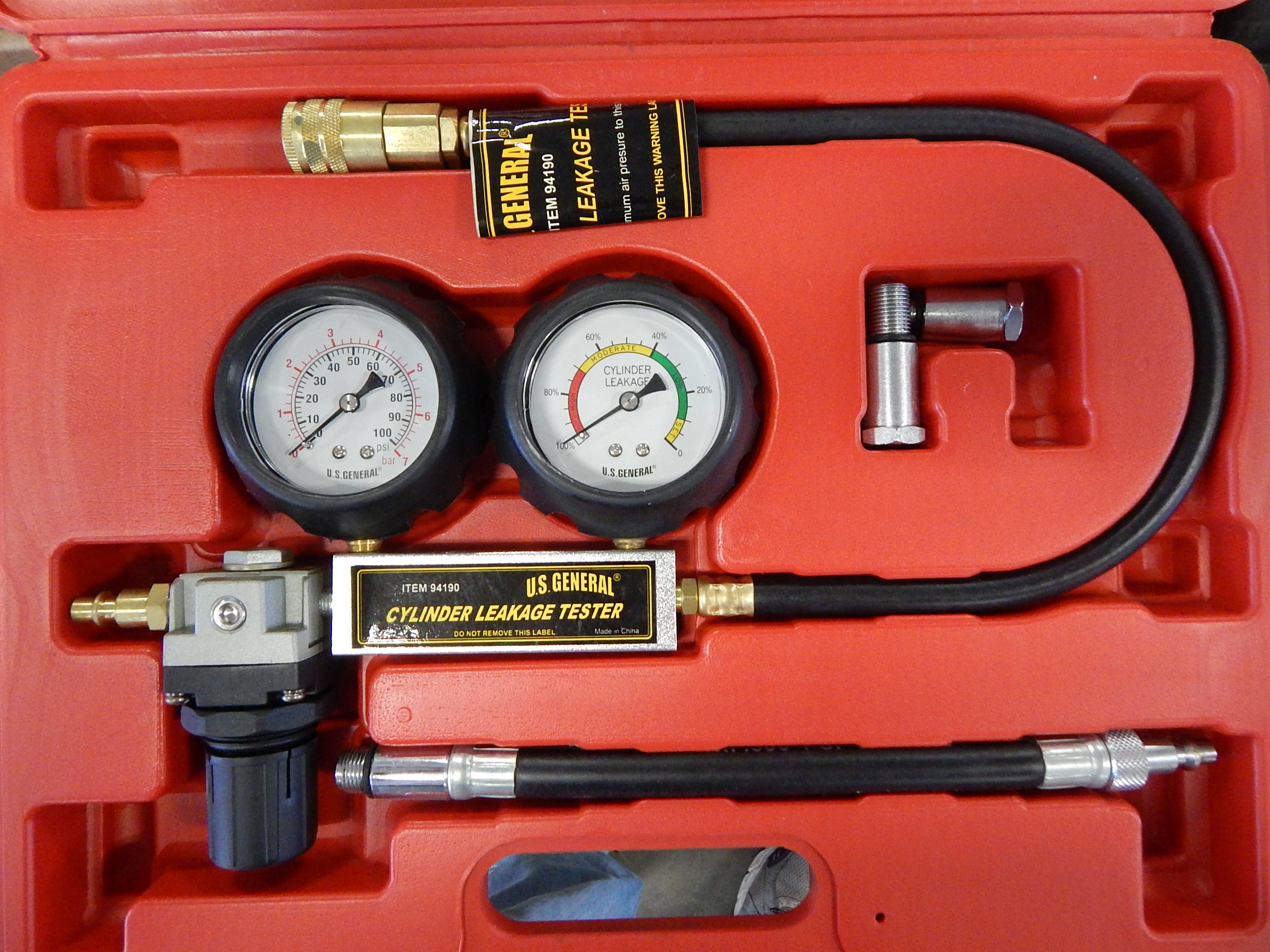 U.S. General Cylinder Leakage Tester