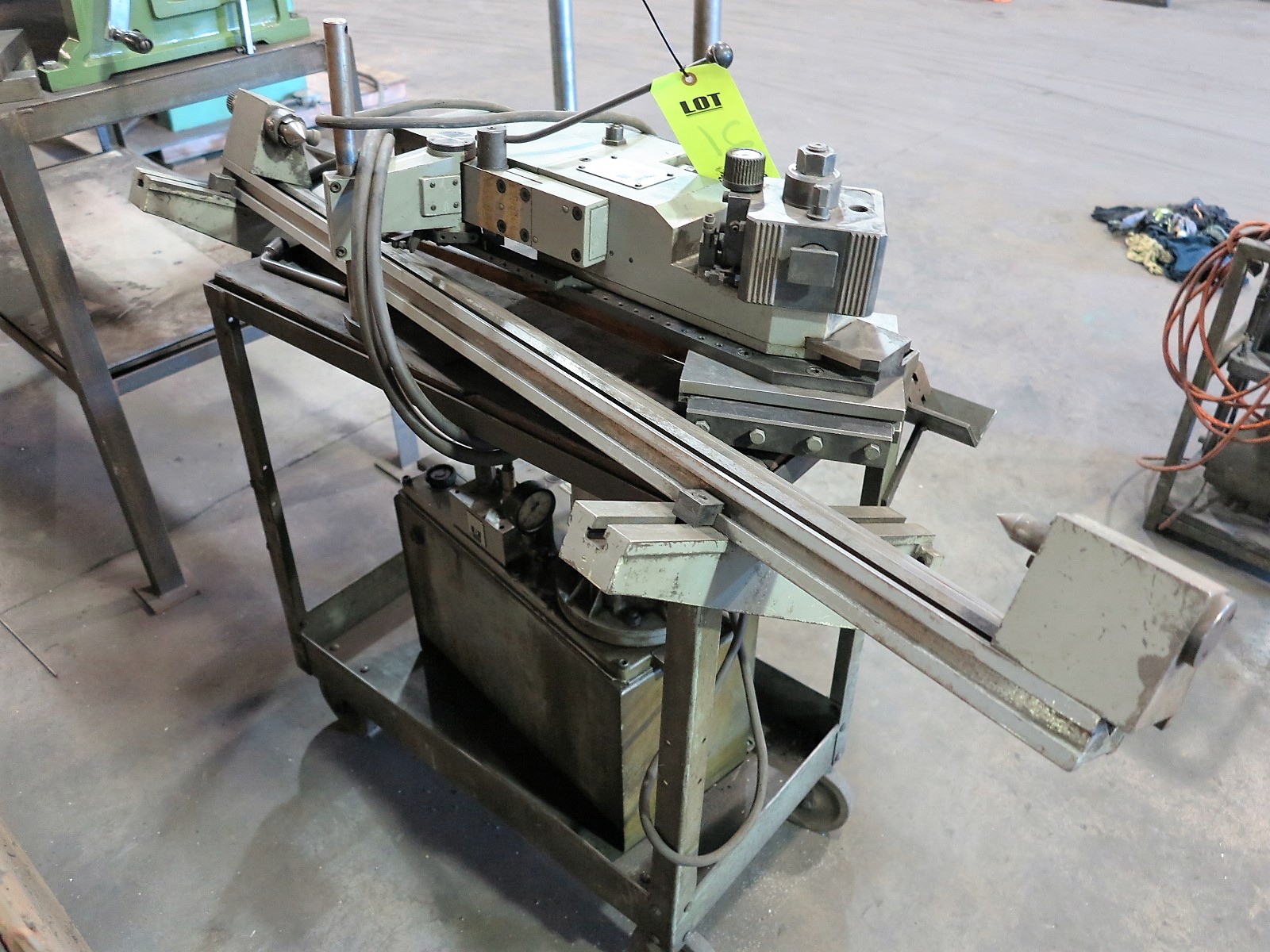 DUPLOMATIC HYDRAULIC LATHE TRACER, MODEL TA-80, W/ PUMP AND CART