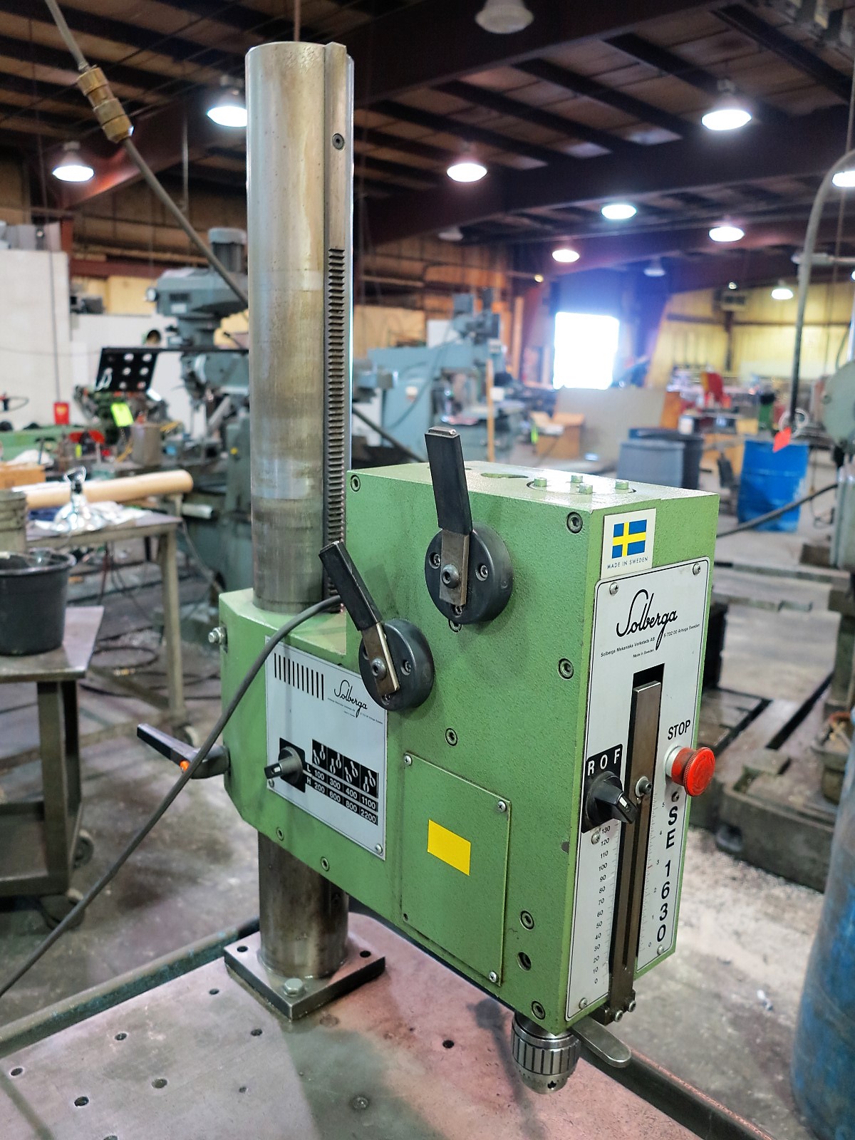 (3) SOLBERGA SE1630 DRILL PRESS STATION, DRILL PRESSES, HEAVY DUTY WORK ...