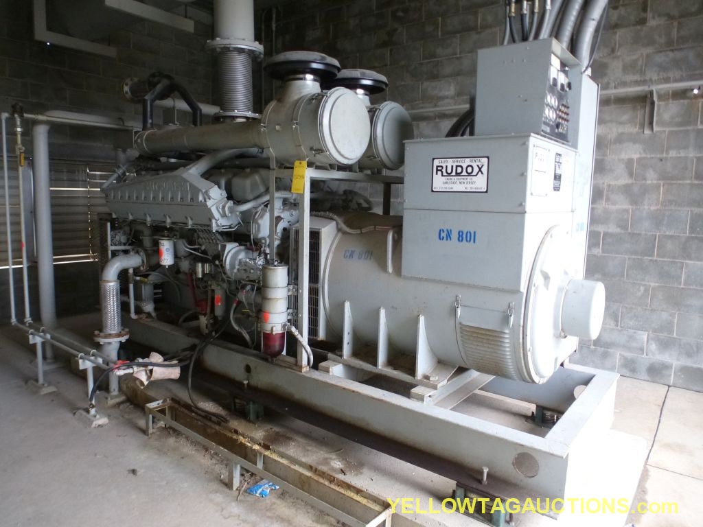 Rudox Diesel Generator - Model No. RM 750; 750 KW; 937 KVA; 277/480V ...