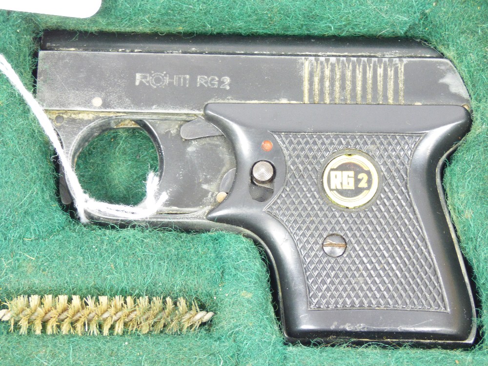 CASED GERMAN ROHM RG2 STARTING PISTOL