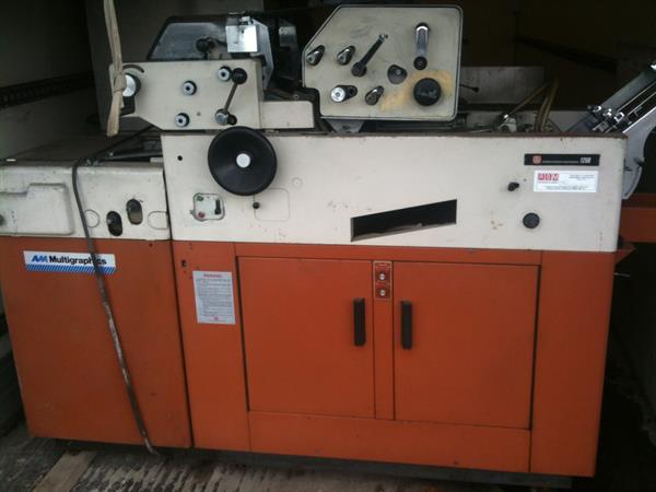 The Addressograph Multigraph 1250 allows you to produce mutiple copies ...