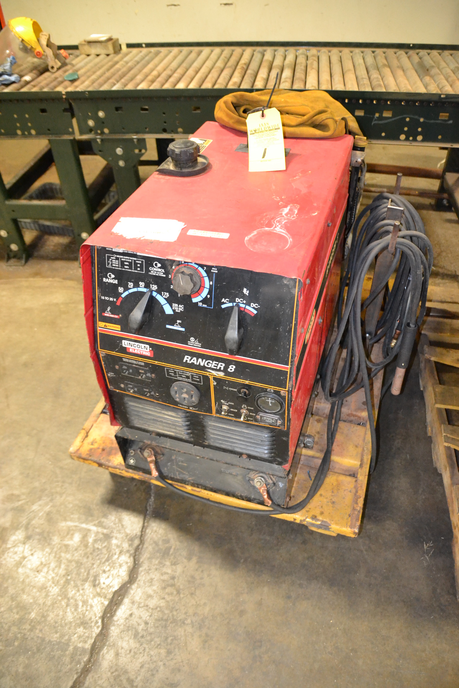 Portable Welder, Lincoln Ranger 8, AC-DC, 225 amp AC, 210 amp DC ...