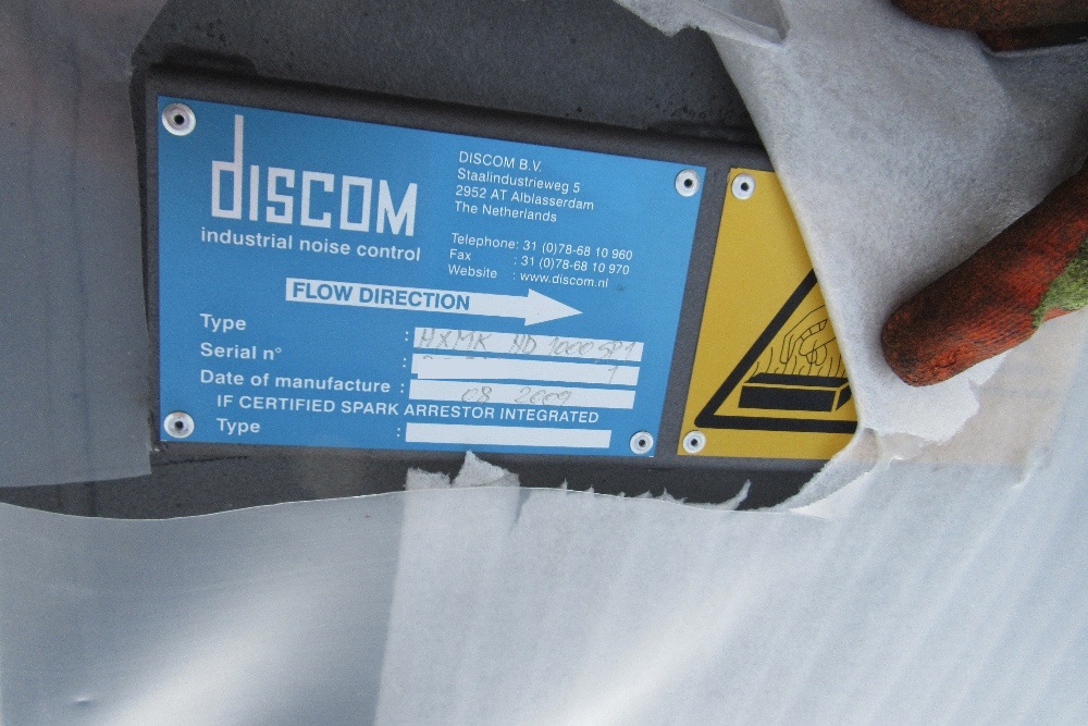 Discom HXMK HD 1000 SP1 Silenced Gas Heat Exhaust- Internal Dia: 1000mm ...