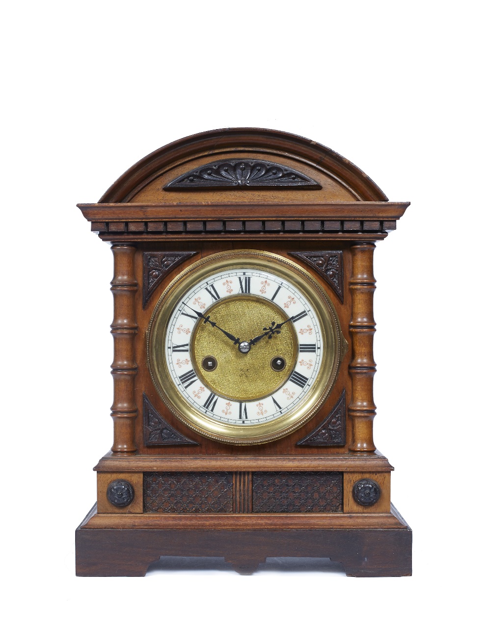 A German H. A. C., Hamburg American Clock Company mantel clock with ...