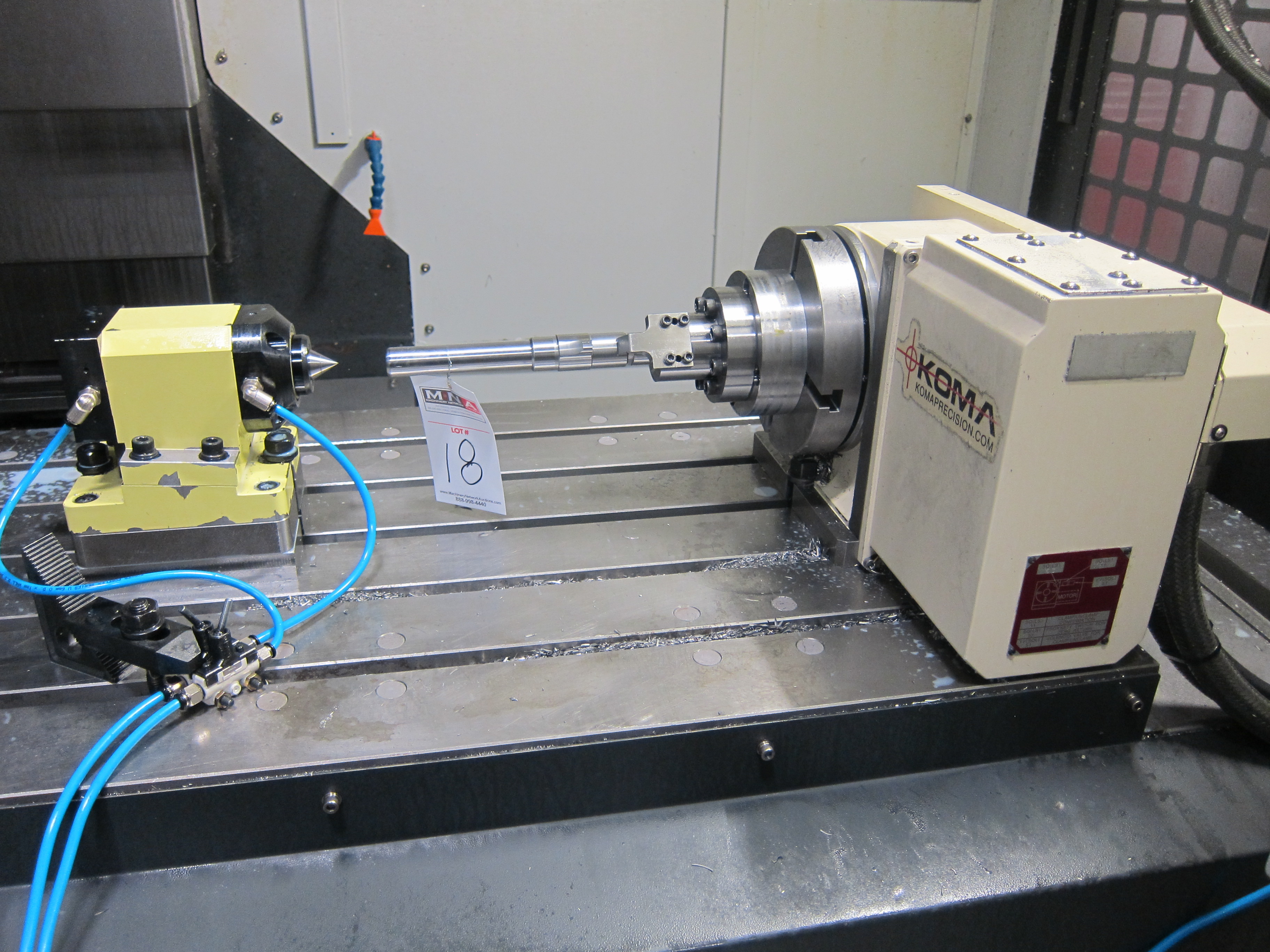 KOMA 4 AXIS Rotary Table and Tail Stock