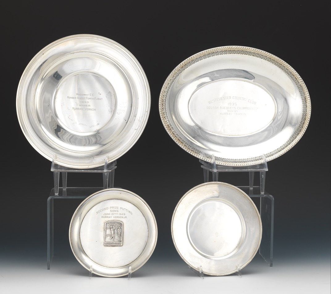 Sterling Silver Trophy Plates, Various Makers nullSet of four ...