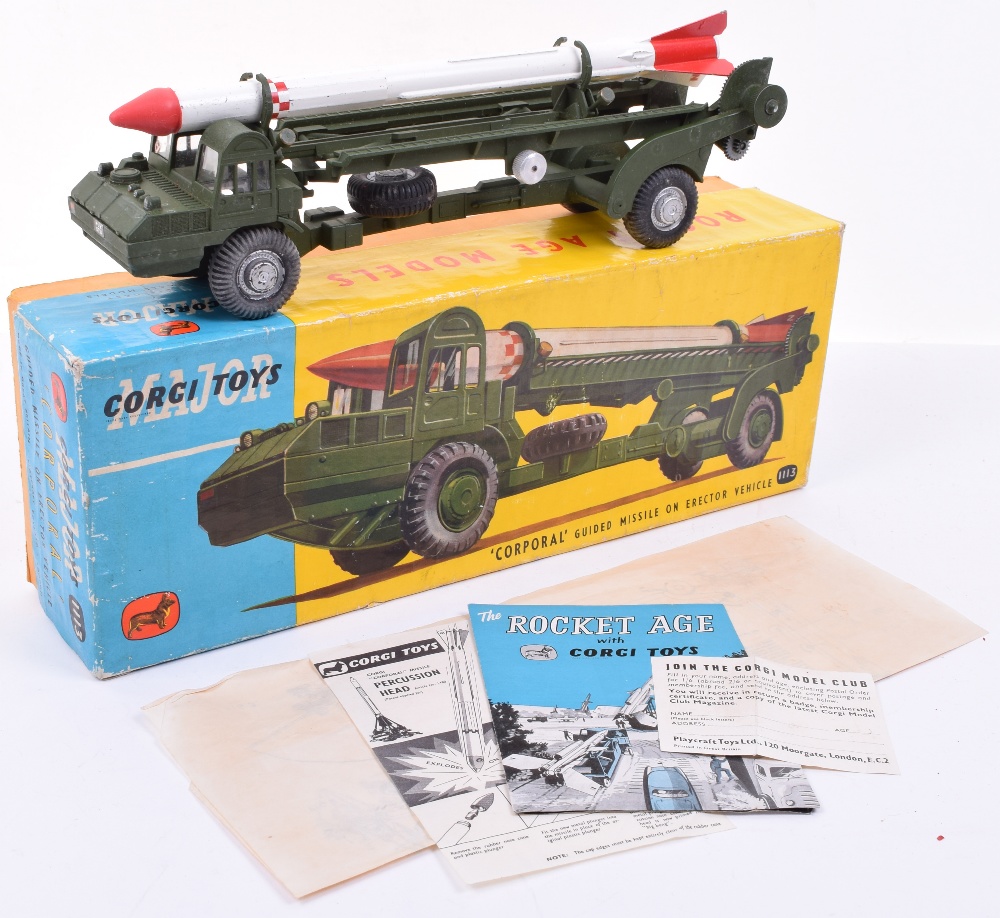 Corgi Major Toys 1113 Military ‘Corporal’ Guided Missile On Erector ...