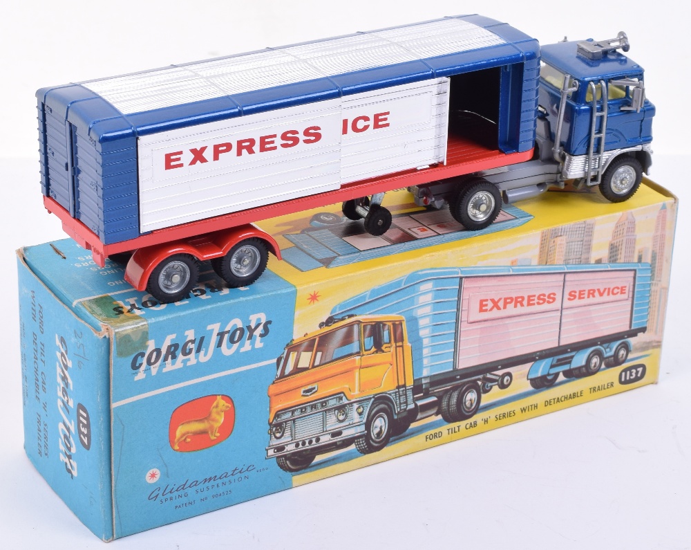 Corgi Major Toys 1137 Ford Tilt Cab ‘H’ Series with Detachable Trailer ...
