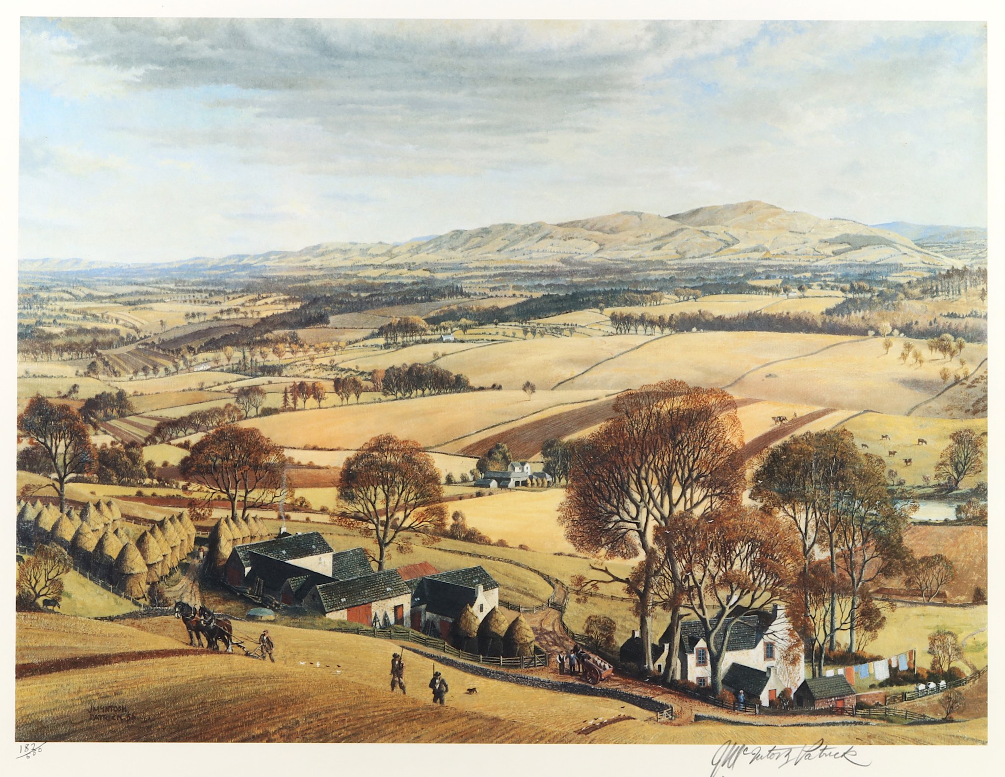 JAMES McINTOSH PATRICK R.S.A. (1907-1988) Autumn Kinnordy pencil signed ...
