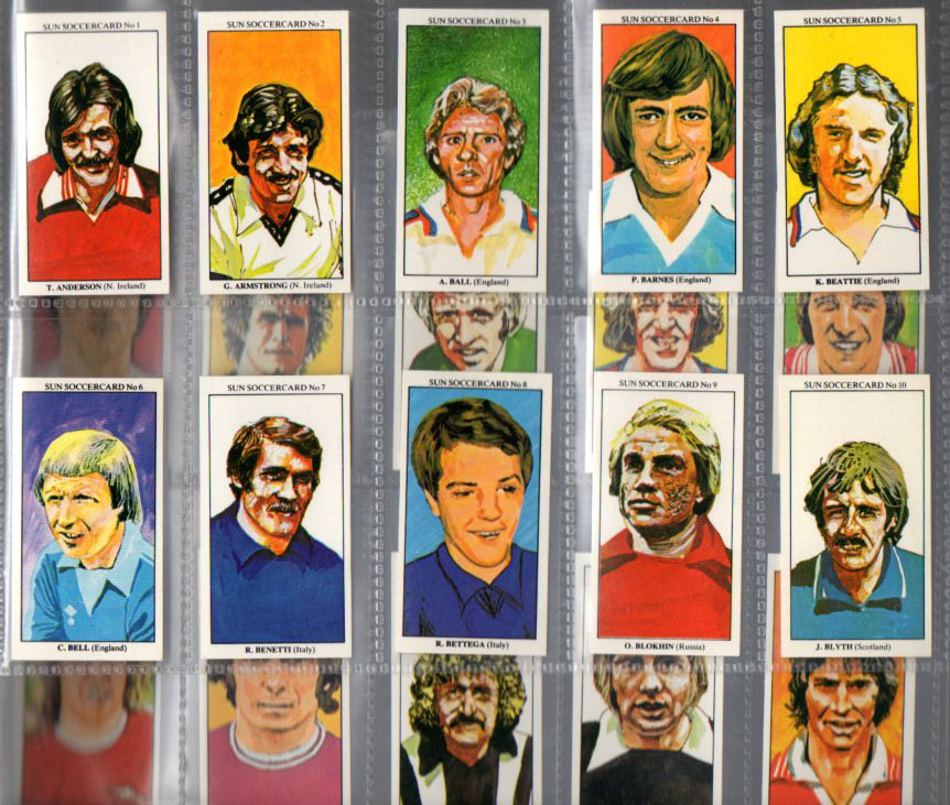 Football Cards: A complete set of Sun Soccer cards 1979 issues 1-500 (1 ...