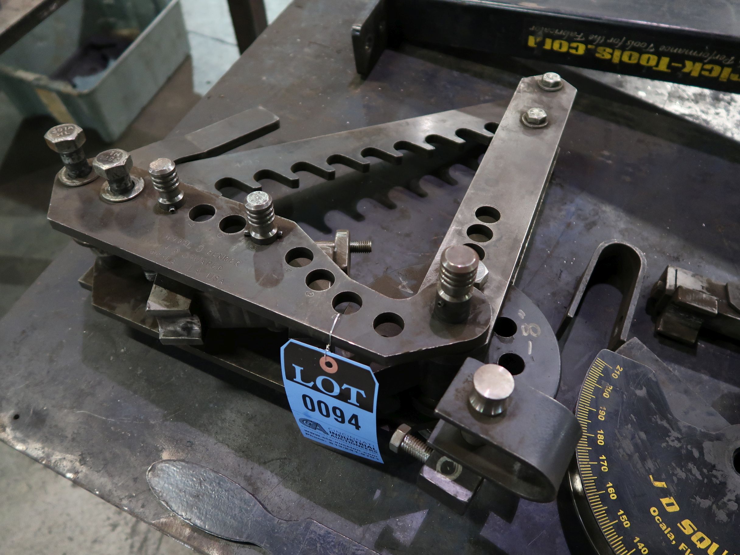 JD SQUARED MODEL 3 MANUAL PIPE BENDER