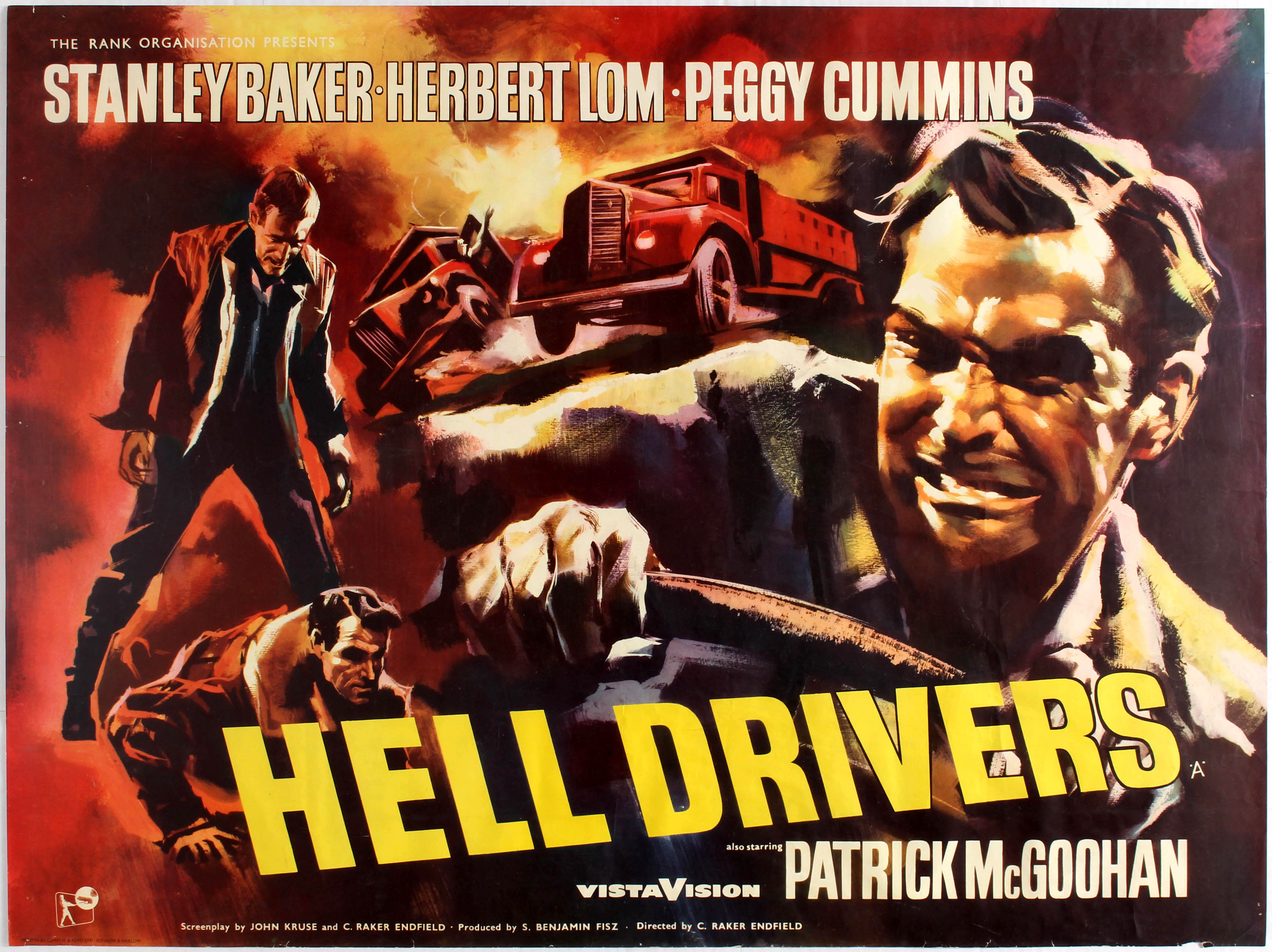 Movie Poster Hell Drivers British Film Noir directed by C. Raker ...