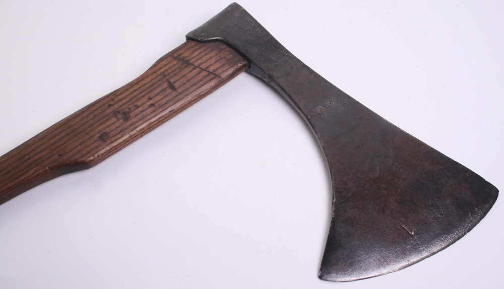 Large Axe of ‘Headsman' Type, heavy blade 15" with 8.75" cutting edge ...