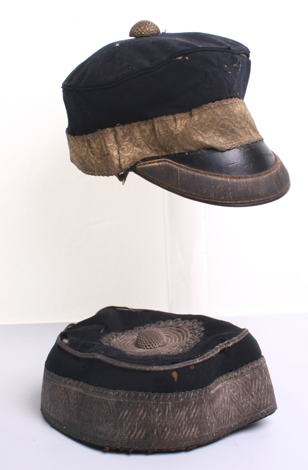 Early Crimean War Period Victorian Officers Forage Cap of dark blue ...