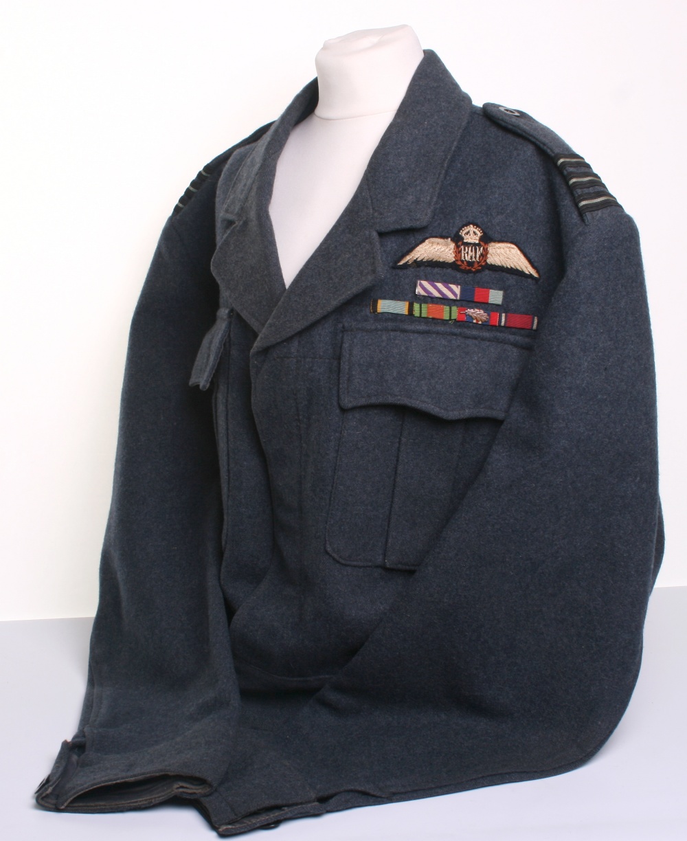 Royal Air Force Battle Dress Blouse of Wing Commander D W Reid DFC, the ...