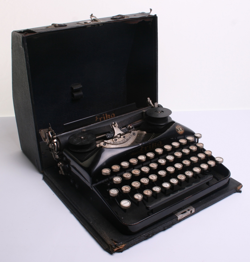 German Armed Forces / Waffen SS Typewriter made by Erika and having the ...