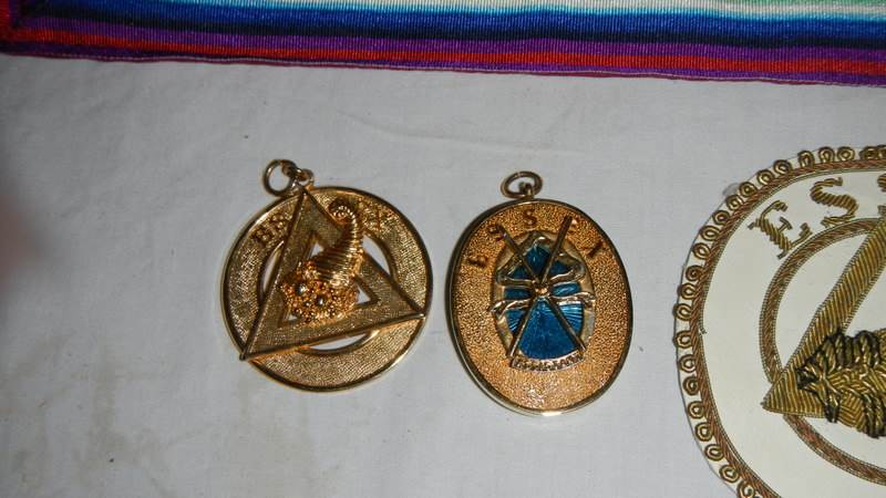 A collection of Masonic items