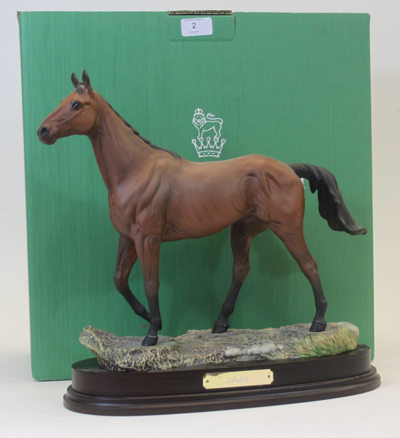 ARKLE : A Royal Doulton figure of the Racehorse Arkle W28cm boxed. From ...