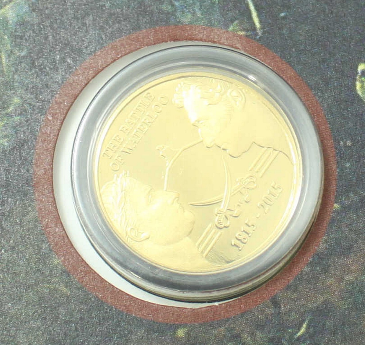 The Battle of Waterloo 200th anniversary 1815-2015 22ct gold proof coin ...