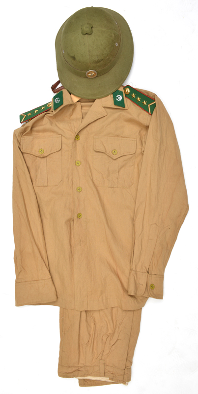 A North Vietnamese Army officer’s “dry season” light weight uniform, c ...