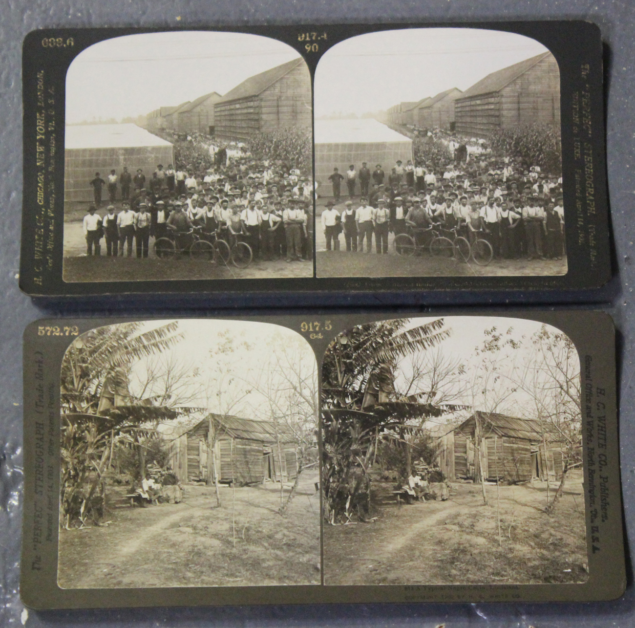 STEREOSCOPIC PHOTOGRAPHS. A collection of 26 stereoscopic cards all ...