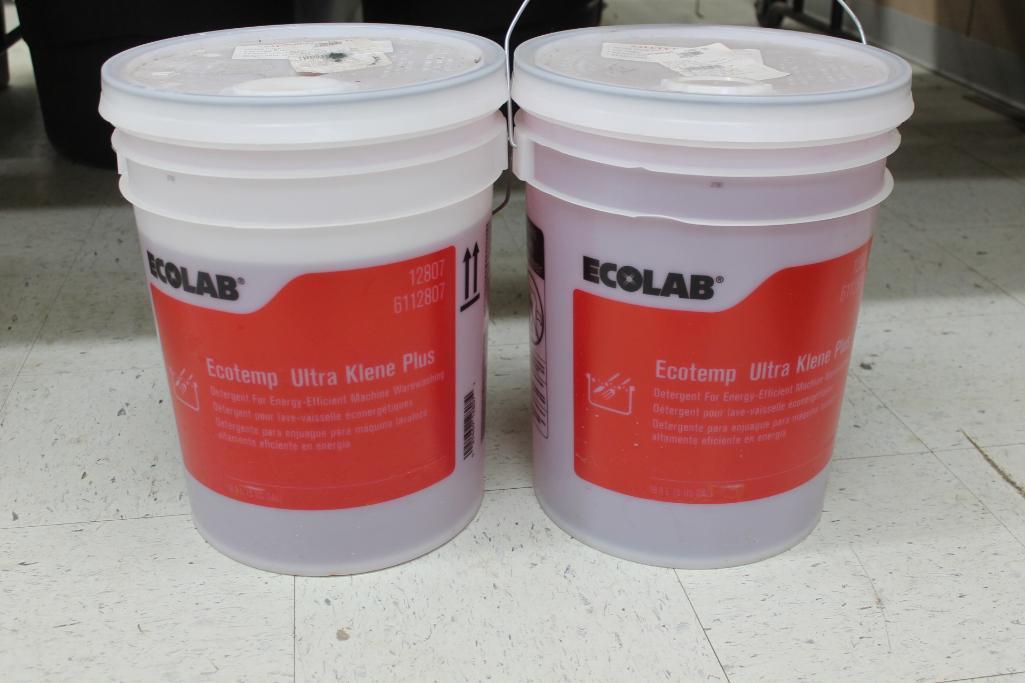 LOT: (2) Ecolab Ecotemp Ultra Klene Plus Dishwasher Detergent