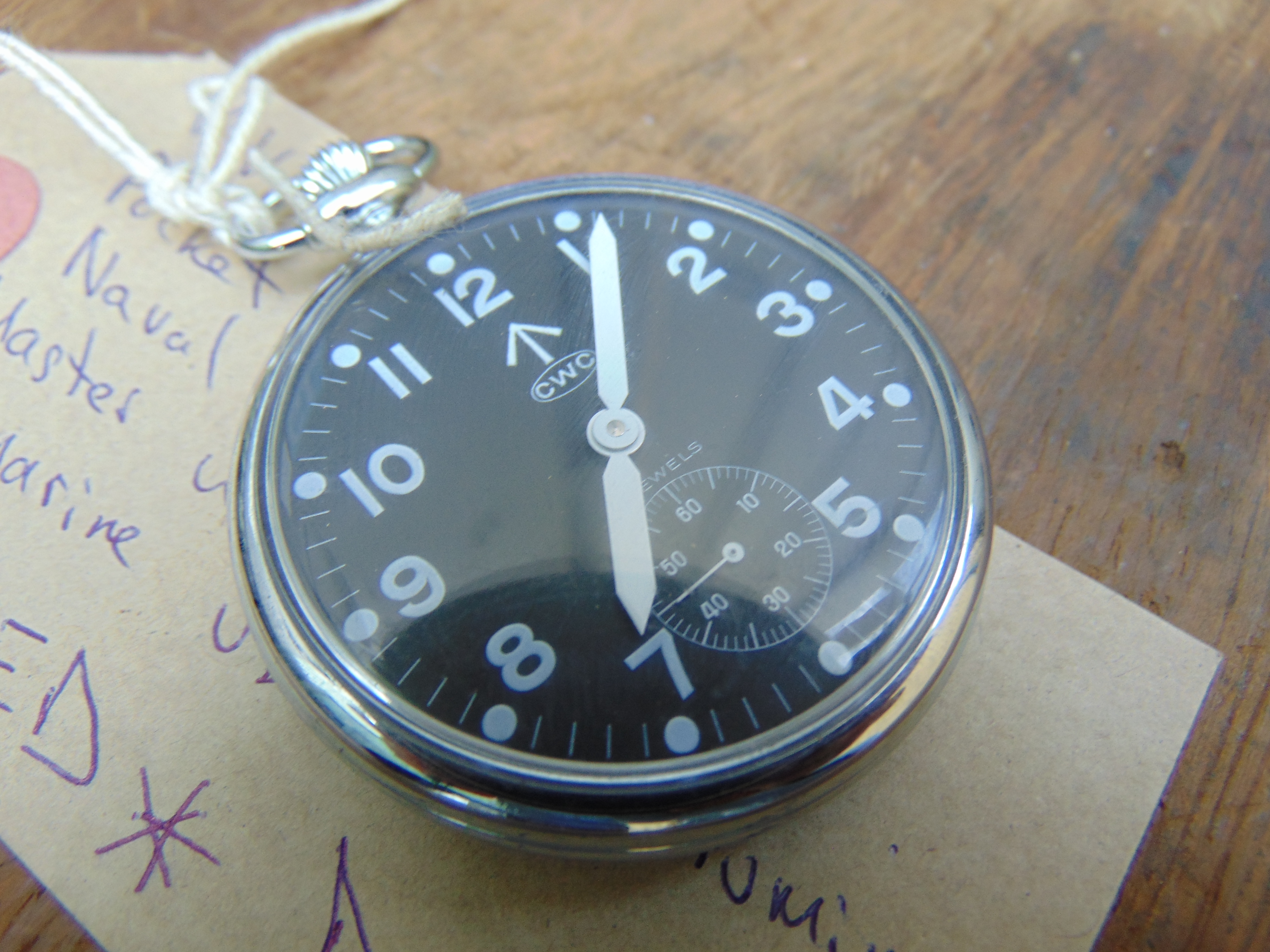 You are bidding for one CWC military pocket watch, issued to the ...