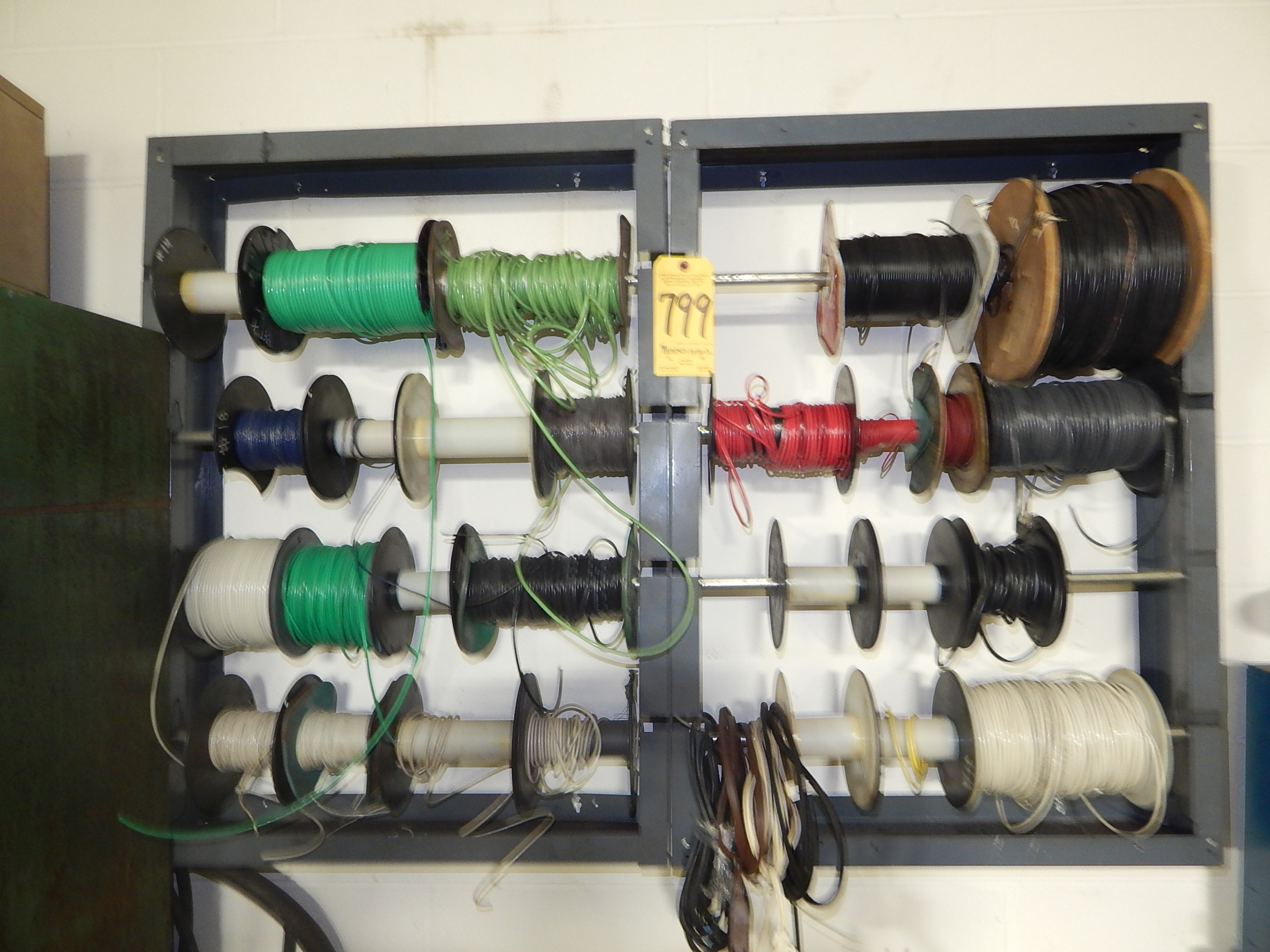 (2) Wire Spool Racks and Contents