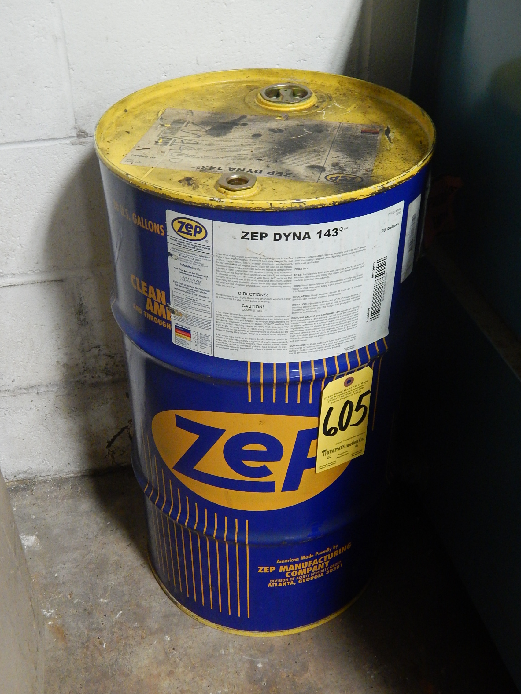 Zep Dyna 143 Cleaner Degreaser, 20 Gallon