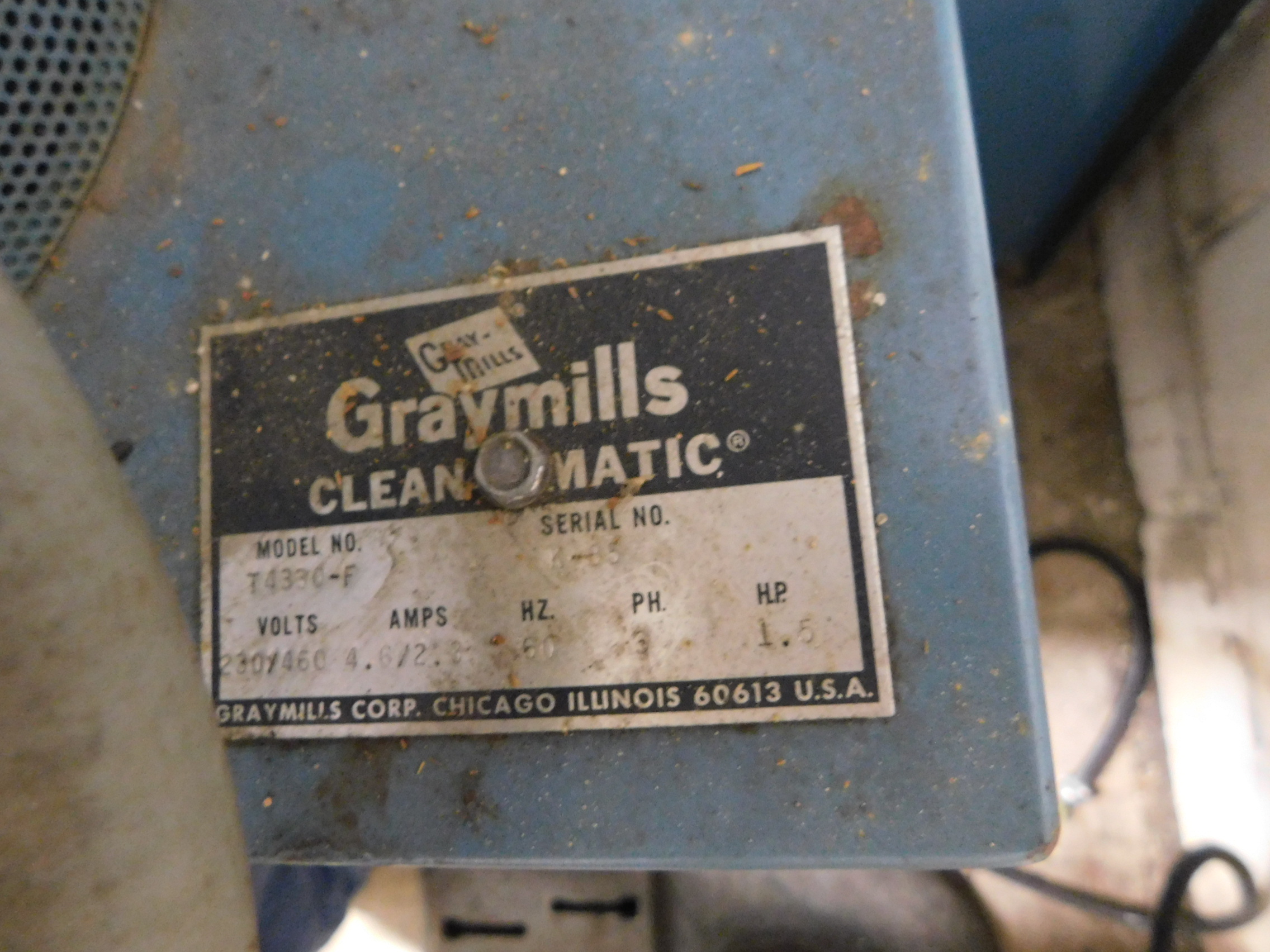 Graymills Turbo Clean-O-Matic Parts Washer
