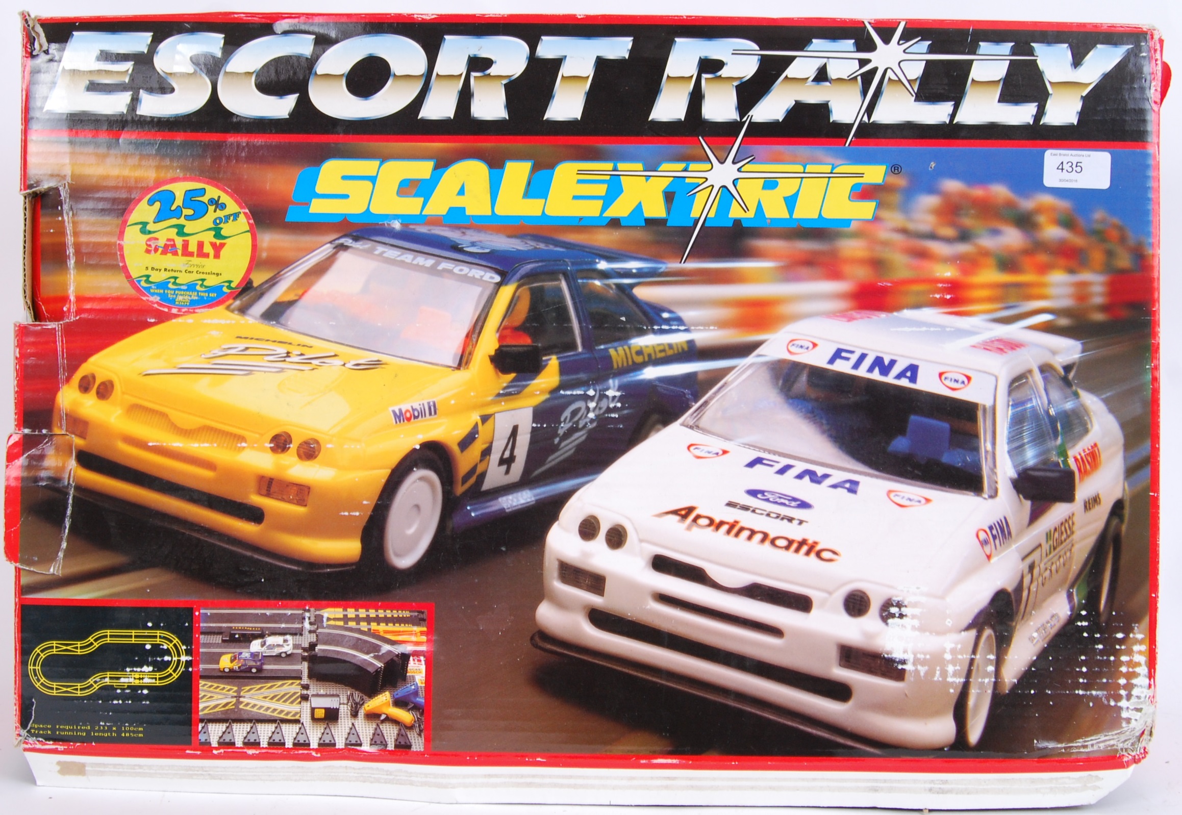 SCALEXTRIC: A Scalextric racing set ' Escort Rally ' appears complete ...