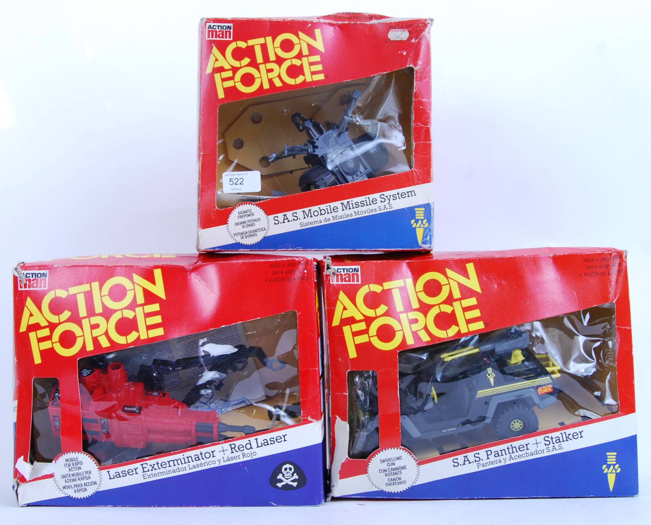 ACTION FORCE: A collection of 3x original vintage Action Man Action ...