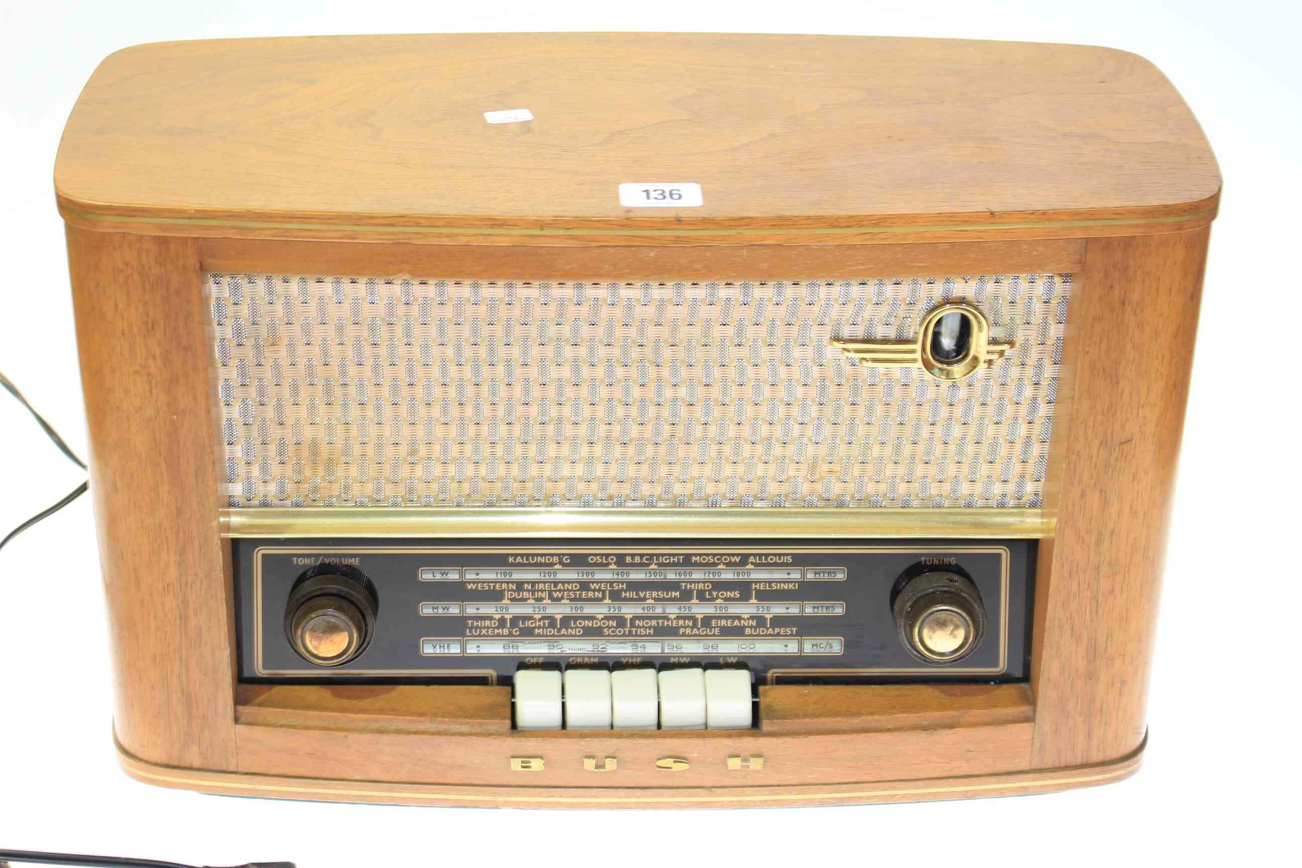 Walnut 1950's Bush radio